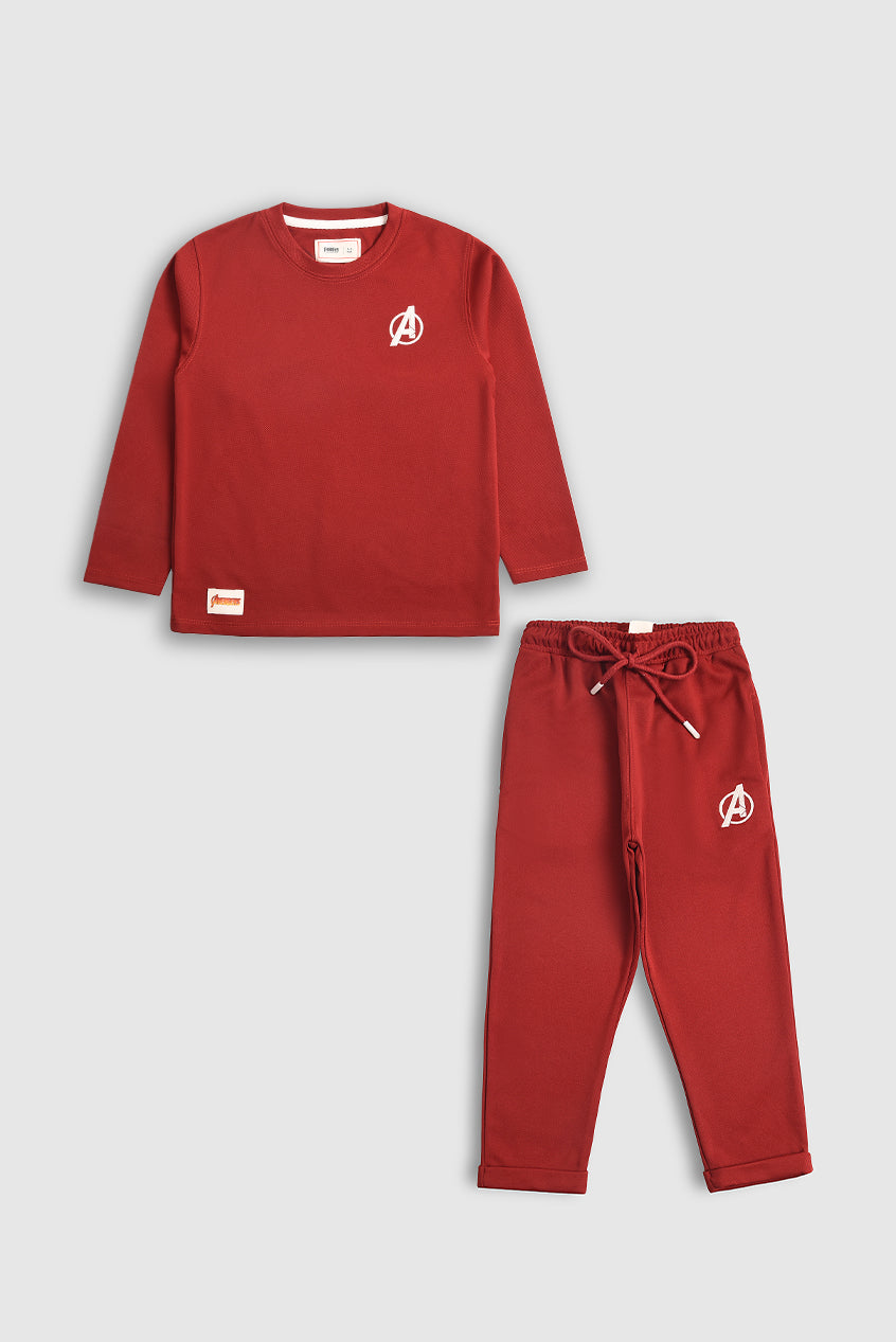 Red Imported Terry Avengers Tracksuit (PW603) – Pebbles